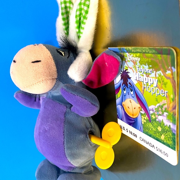 Disney | Toys | Disney Store Nwt Vtg 9s Eeyore Happy Hopper Wind Up ...